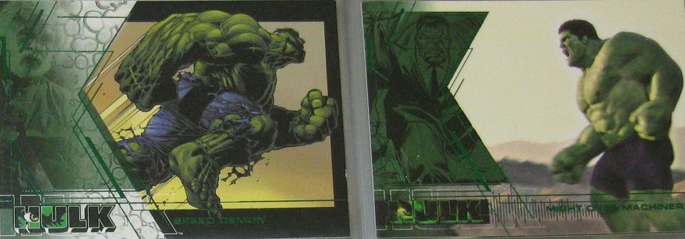 Hulk the Movie Trading Card Set - Stripovi na kvadrat